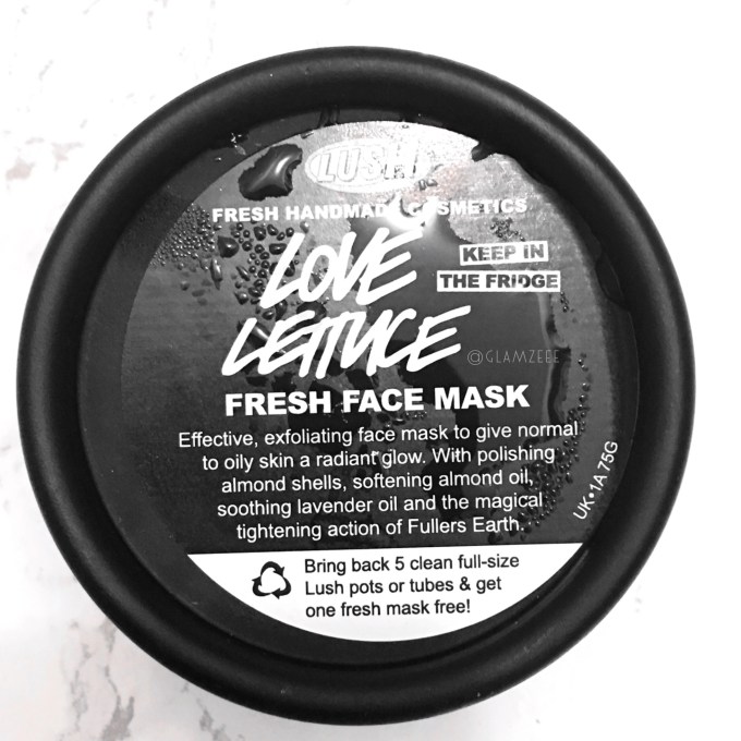 LUSH Fresh Face Mask – LOVE LETTUCE | Glam ♚ Zeee